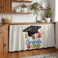 Cabinet Curtain 28''W x 51''L, Graduation Under Sink Curtain Drapes ...