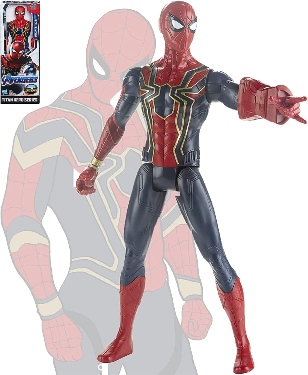 Titan Hero Series Iron Spider Figura Action de Spiderman de 12 Pulgadas ...
