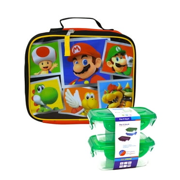Nintendo's Super Mario Bros. Kids Insulated Double Compartment Lunch ...