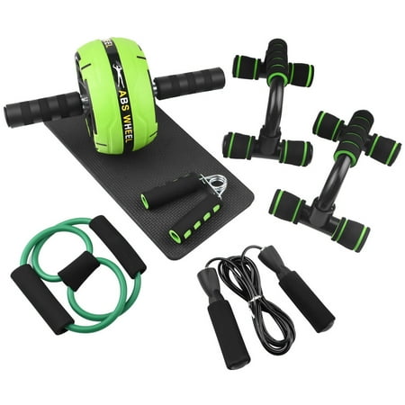 AB Wheel Roller Kit Ensemble de roues abdominales avec barre push-up ...