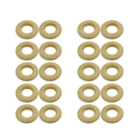 20 Pieces Natural Wood Loop Material for Findings 25mm | Walmart Canada