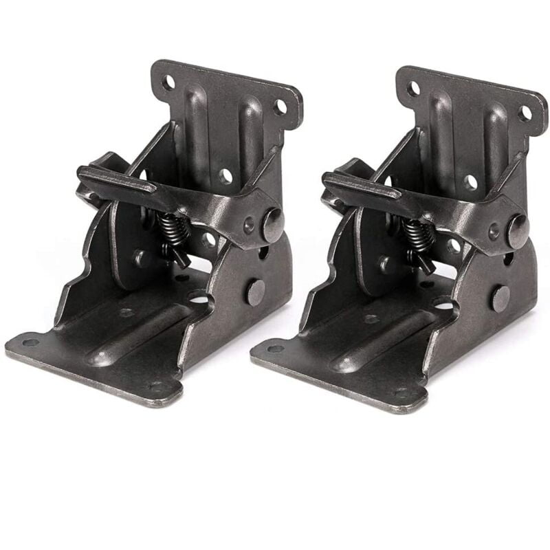 2 Pcs Charnière Pliante Auto-Bloquante 90, Support Pliable, Support de ...