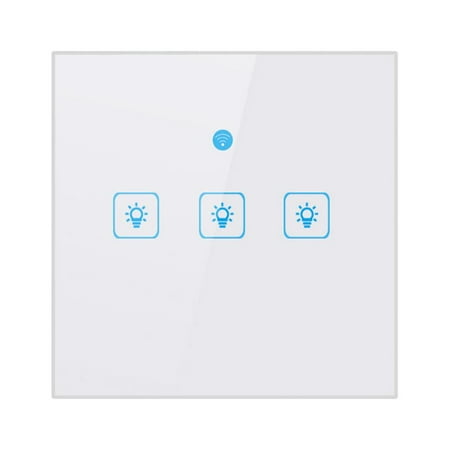 Amdohai WiFi Smart Touch-Switch Wall Switch Light UK Standard Touch ...