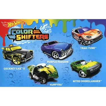 Hot Wheels Toys, 5-Pack Color Shifters Cars with Repeat Color-Change ...