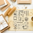 1pc Art Journal Background Cling Rubber Stamp Art Journal Cling Mount ...