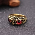 10MM Unisex Stainless Steel Vintage Gothic Demon Eye Owl Biker Ring ...