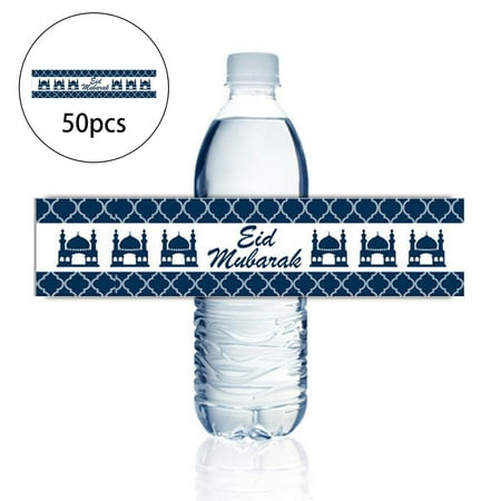 Ramadan Supplies DIY Labels Water Bottle Sticker Water Bottle Wrapper ...