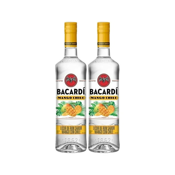 Pack x 2 Ron Bacardí Mango Chile 750 ml | Walmart en línea