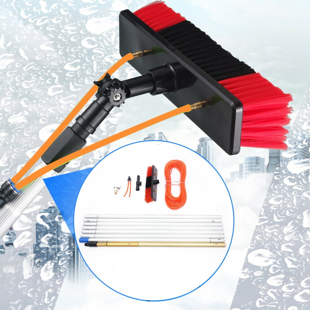 YIYIBYUS Water Fed Pole Brush Window Cleaning Tool Glass Solar Panel ...