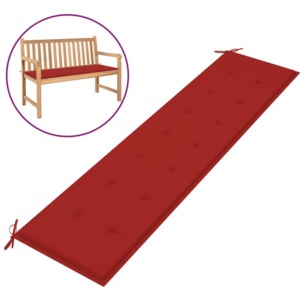 Click here for Vidaxl Garden Bench Cushion Red 200x50x3 Cm Oxford... prices