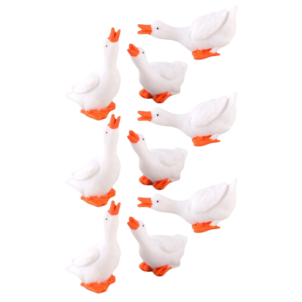 Click here for Kakowely 9pcs Miniature Simulation Goose Figurines... prices