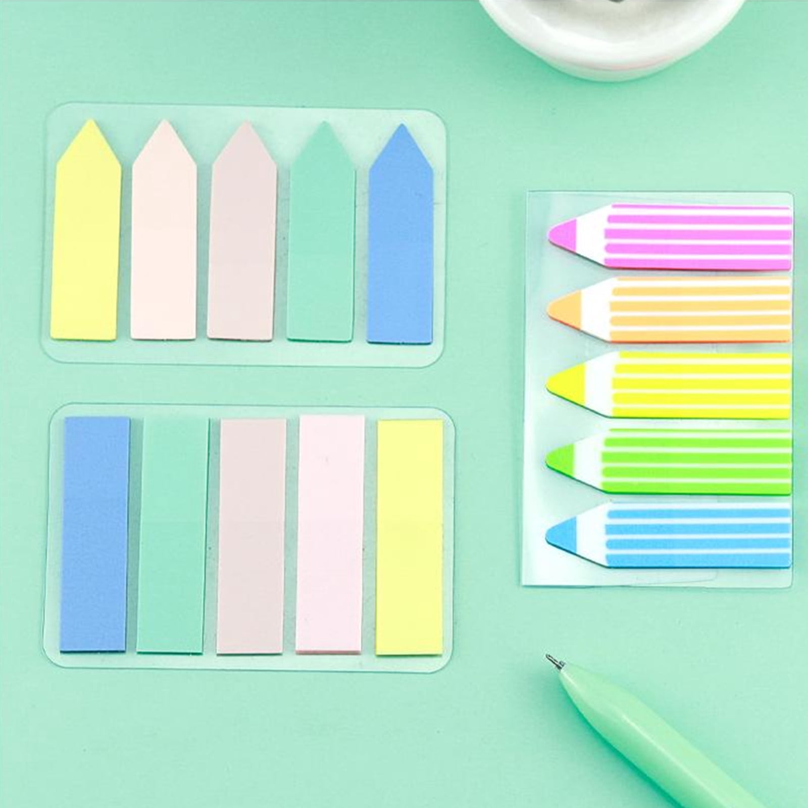 Buy TONKBEEY 100Pcs Sticky Index Labels Index Arrows Bookmarks Stickers ...