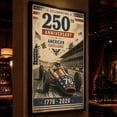 Affixzi Vintage 250th Anniversary Racing Poster Canvas, American ...