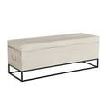 46 Inch Long Bedroom Wooden Storage Chest | 17 Inch Tall Solid Wood ...