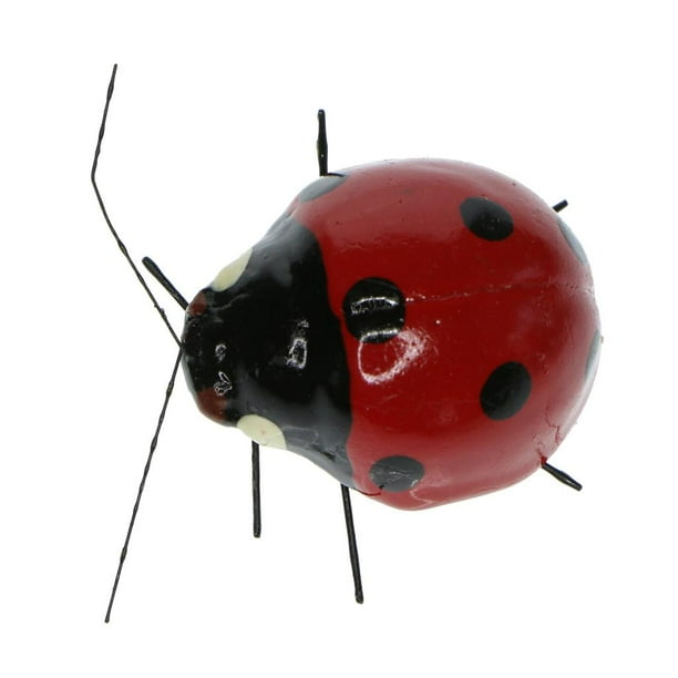 Grassland Lifelike Ornament Ladybird Model Statues DIY Lawn Sculpture ...