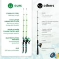 5FT Telescopic Kids Fishing Rod Combo, Full Accessories Kit with Tackle ...