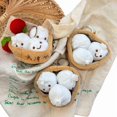 CEORPER Pocket Sized Plush Mantou Key Chain Lovely Asian Snack Themed ...