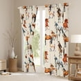 jejeloiu Rustic Animals Horse Black Out Curtains,Western Cowboy ...