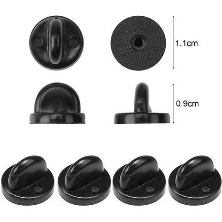 400 Count Rubber Pin Backs for Lapel Pins, Pin Backings PVC Pin Keepers ...