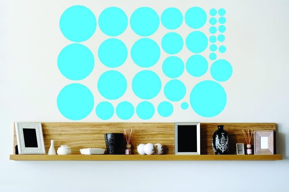 Family Cute Pattern Wall Decal Decoration Abstract Polka Dots Sheet ...
