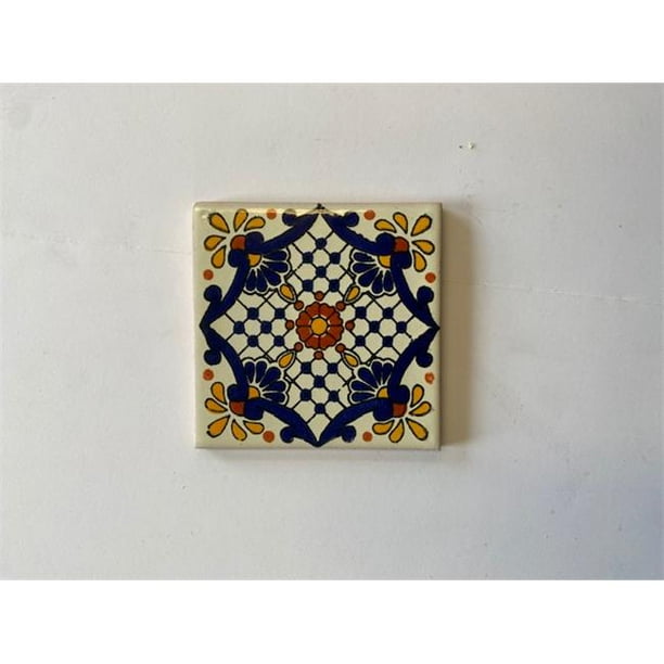 Talavera L117 4X4 4 x 4 in. Mexican Decorative Tiles, L117 - Pack of 4 ...