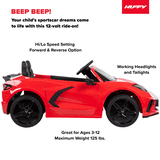 12V Huffy Corvette Stingray, Battery Powered Ride-On Car, Children Ages ...