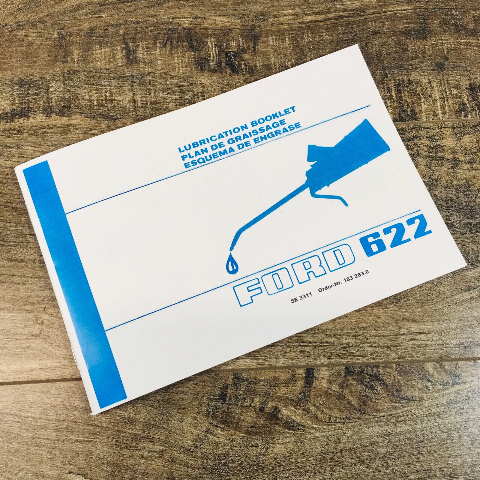 FORD 622 COMBINE LUBRICATION BOOKLET MANUAL BOOK MAINTENANCE ...