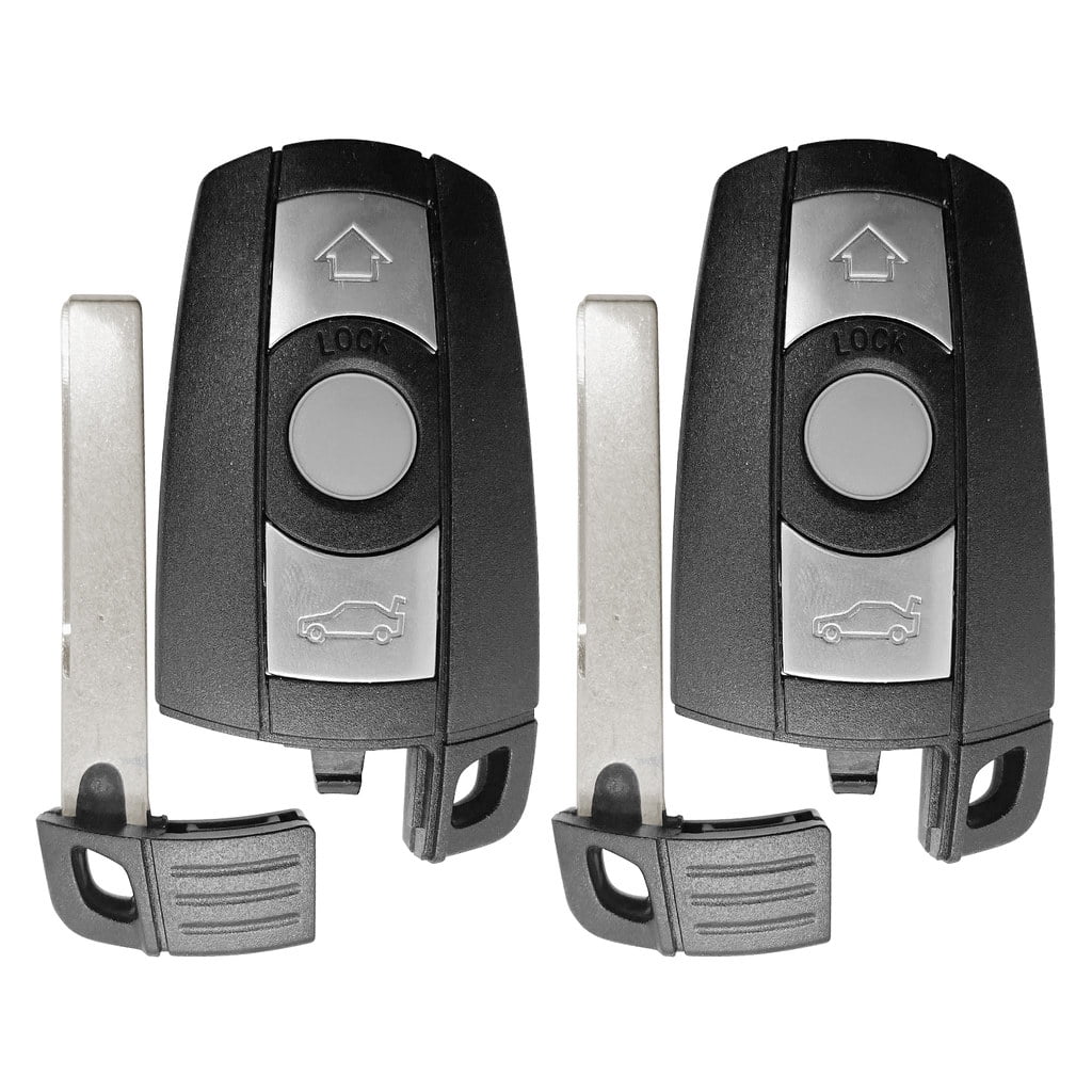 2 New Replacement Keyless Entry Remote Ignition Key Fob for BMW ...