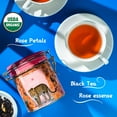 Pantenger Organic Rose Tea, Loose Leaf Black Tea with Rose Petals and ...