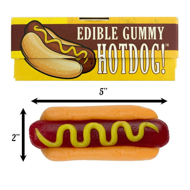 Giant Gummy Hot Dog (7oz) - Walmart.com - Walmart.com