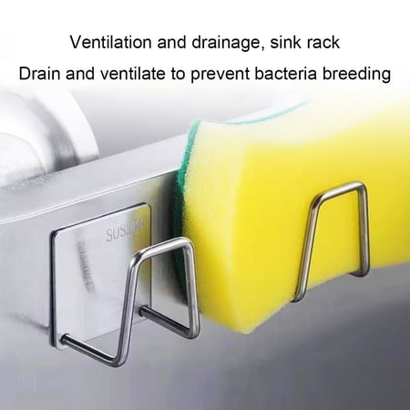 pitrice Stainless Steel Kitchen Sponge Rack Replacement Smooth ...