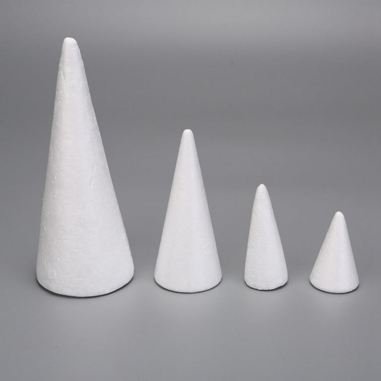 Henna Cones Foam Cone Styrofoam Polystyrene Cone Shapes DIY White ...