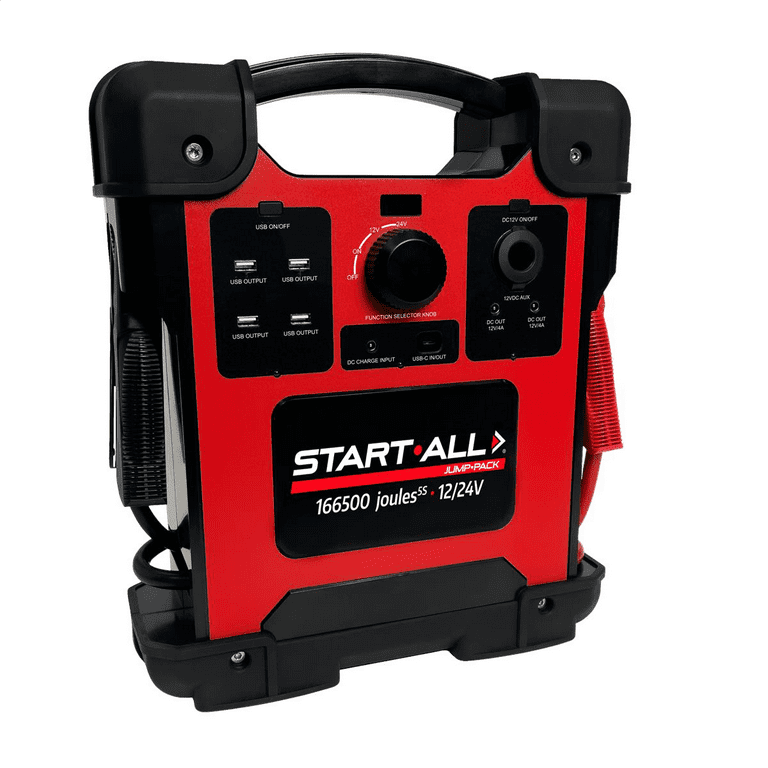 Goodall Manufacturing START ALL Jump Starter 10000A 5000A 166500 Joules 12V 24V Lithium Ion