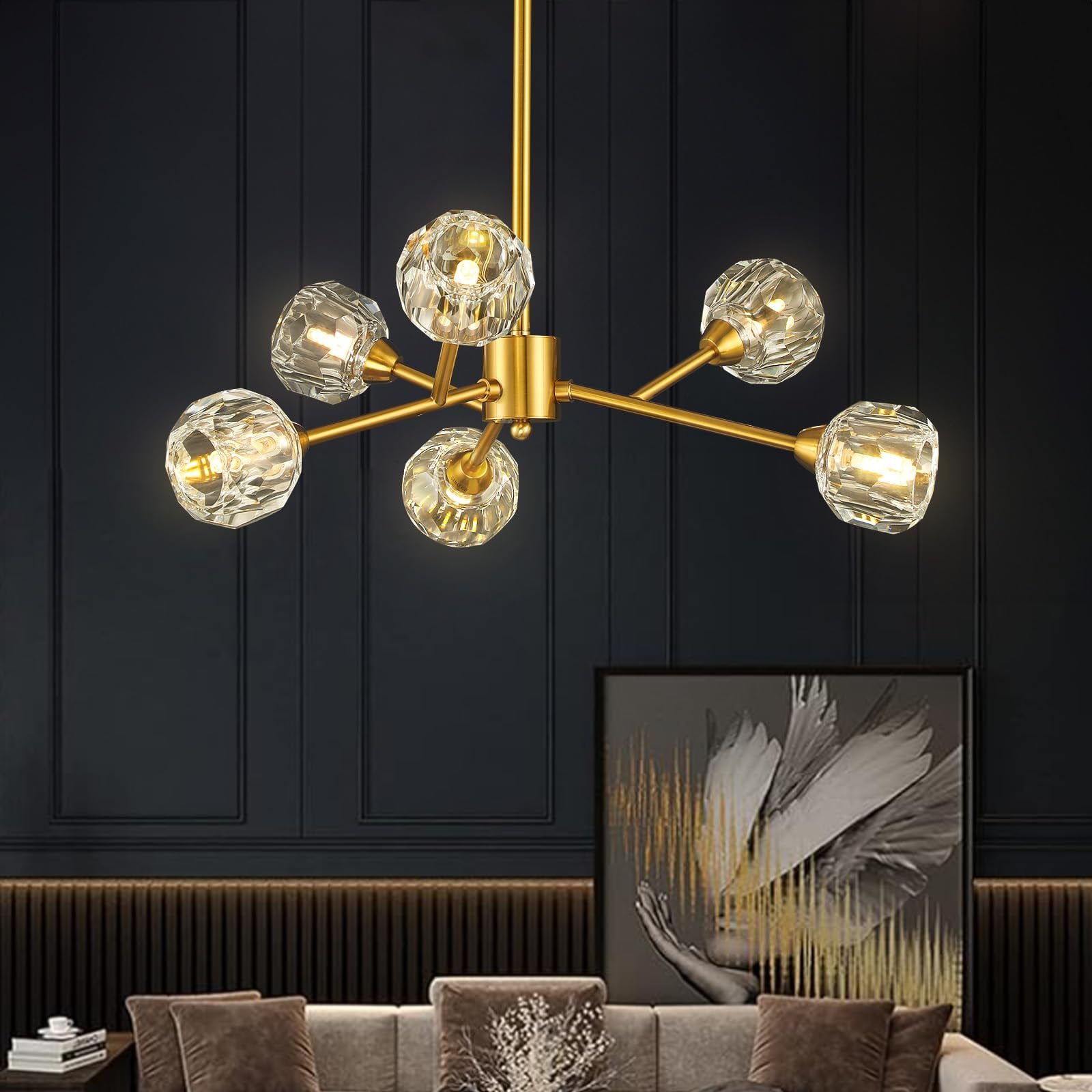 Click here for Weesalife Sputnik Chandeliers For Dining Room Ligh... prices