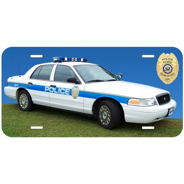 Ford Crown Victoria TAG01 Police Car Novelty Auto License Plate ...