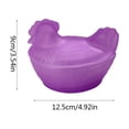 Chicken Shaped Glass Candy Dish, Chicken Candy Dish with Lid, Vintage ...