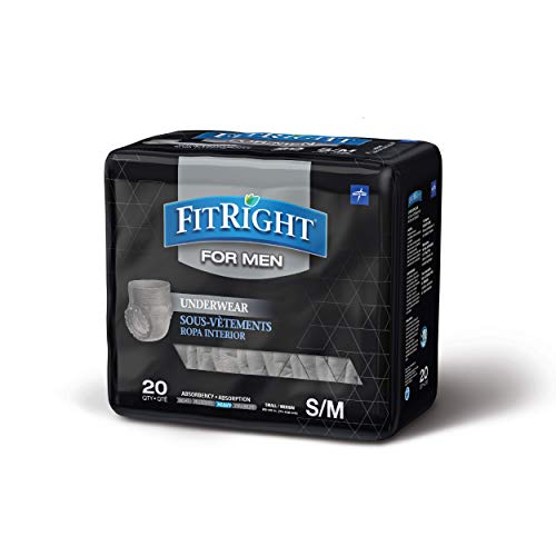 FitRight Incontinence Underwear for Men, Disposable Underwear with ...