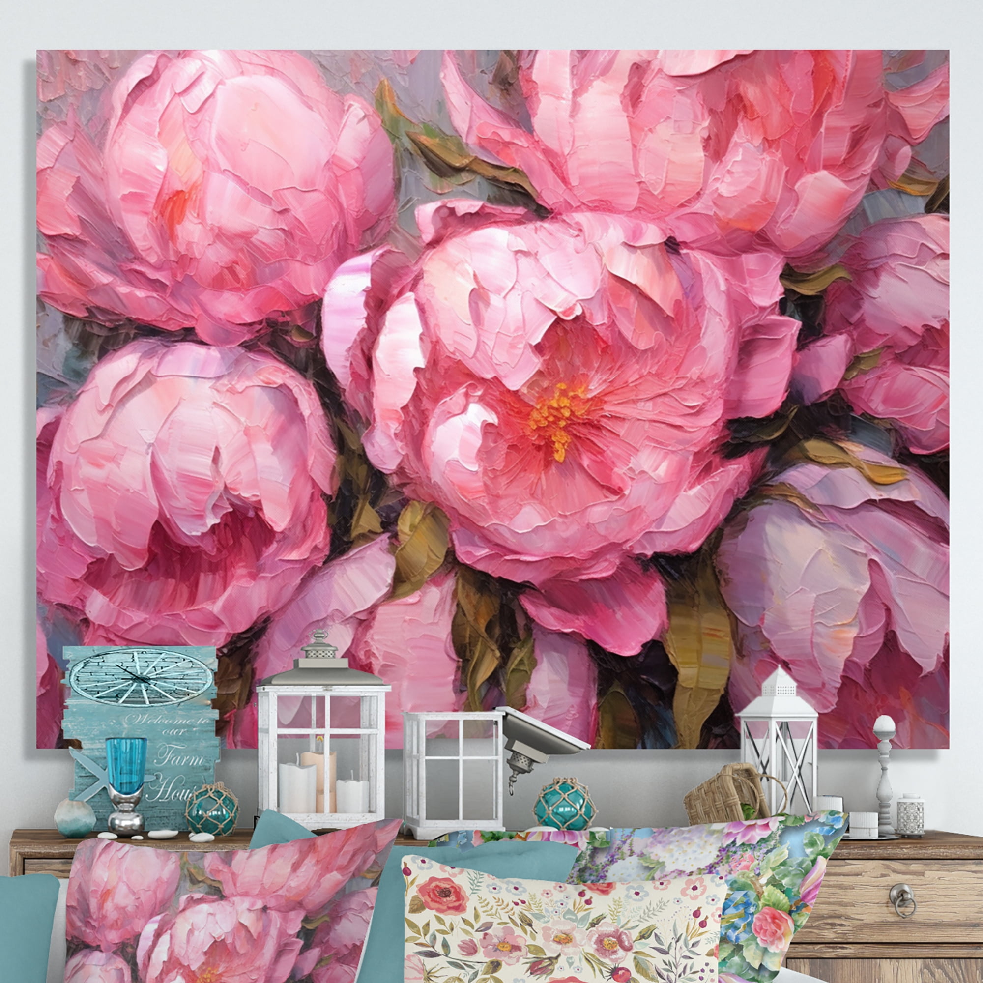 Click here for Designart Floral Wall Art  Perfect Pink Peony I  F... prices