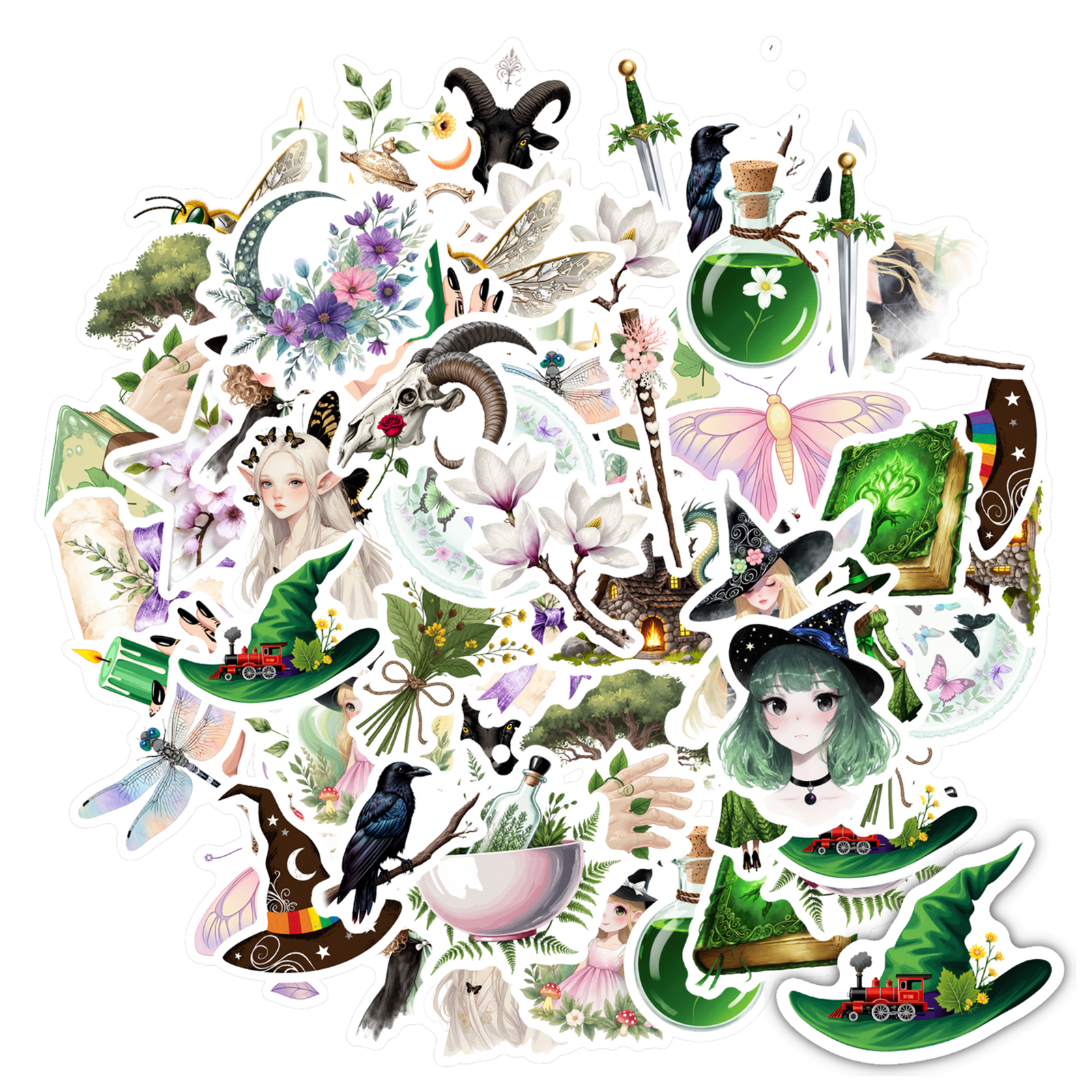 Click here for Yezdix 35pcs Multicolor Witchcraft Nature Floral A... prices