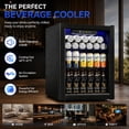 Auseo 1.7 cu.ft Beverage Refrigerator, Mini Fridge for 16 Bottles or 68 ...
