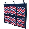 Bacati - MixNMatch Navy/Red Zigzag, Wall/Crib Storage Organizer ...