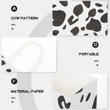12 Pcs Cow Pattern Gift Bag Paper Handheld Bags Storage Pouch Party ...