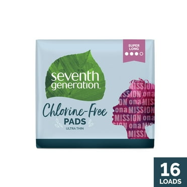 Seventh Generation Pantiliners Pads Light Absorbency 100 count ...