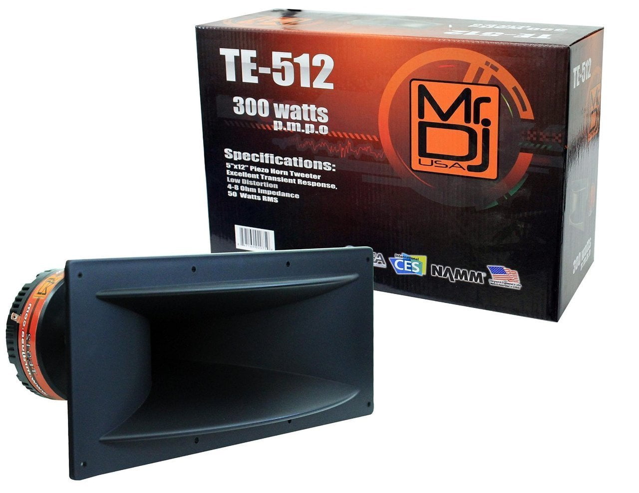MR DJ TE-512 5"x12" 300 Watts Piezo Compression Horn Tweeters Driver ...