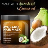 Majestic Pure Natural & Organic Avocado, Coconut Hair Mask - Deep ...
