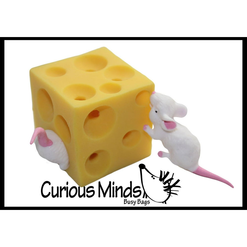 Mouse and Cheese Stretchy Fidget Toy - Walmart.com - Walmart.com