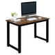 UBesGoo Computer Desk Wood PC Laptop Writing Table Workstation ...