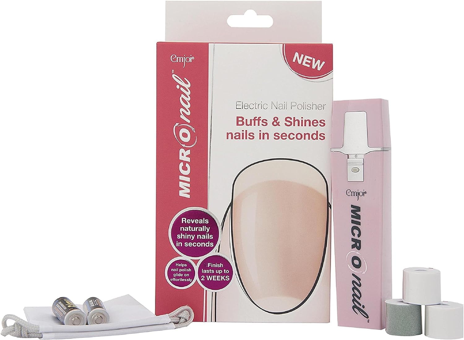 Emjoi Micro Nail Manicure Or Mani Pedi--Smooths Buffs & Shines ...