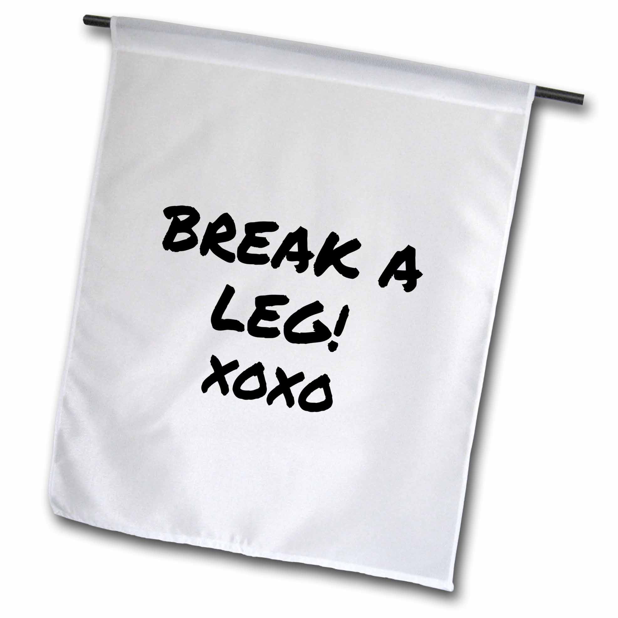 3dRose Break a Leg xoxo. Theater, actor, show business good luck ...