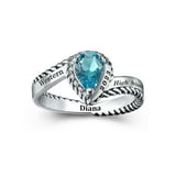 Mementos Jewelry by PJM Custom Sterling Silver Class Ring for Women ...